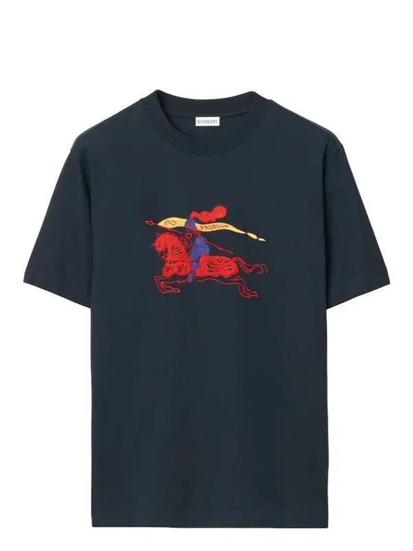 Burberry Ekd Cotton T-shirt - Navy