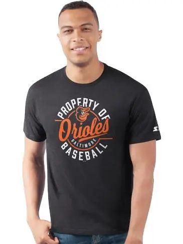 STARTER Baltimore Orioles Prime Time Property Of T-shirt - Black