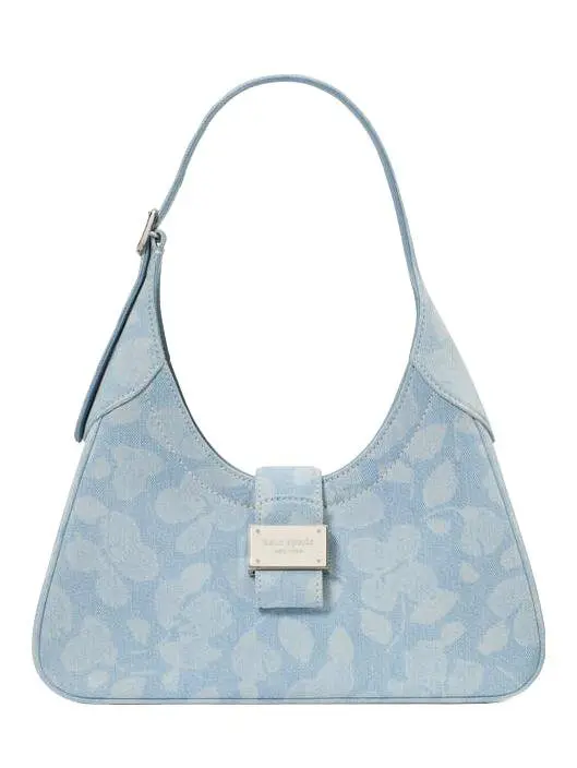 Kate Spade New York Small Noveau Printed Denim Shoulder Bag - Blue Multi