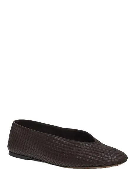 Bottega Veneta Lagoon Intrecciato Ballet Flat - 2113 Fondant