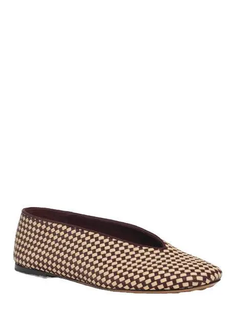 Bottega Veneta Lagoon Intrecciato Ballet Flat - 2291 Barolo-camomile