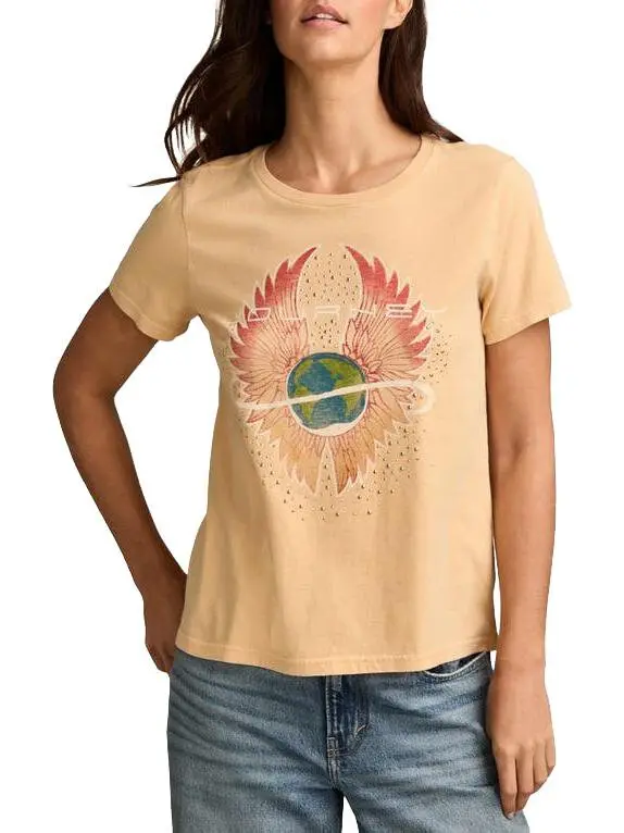Lucky Brand Cotton Graphic T-shirt - New Wheat