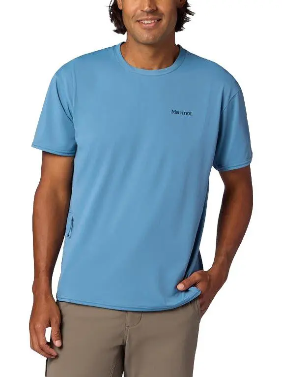 MARMOT Airexchange Solarshield Upf Crewneck T-shirt - Summer Storm