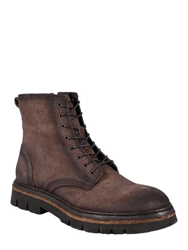 ROAN Leather Lace-up Boots - Brown Valour