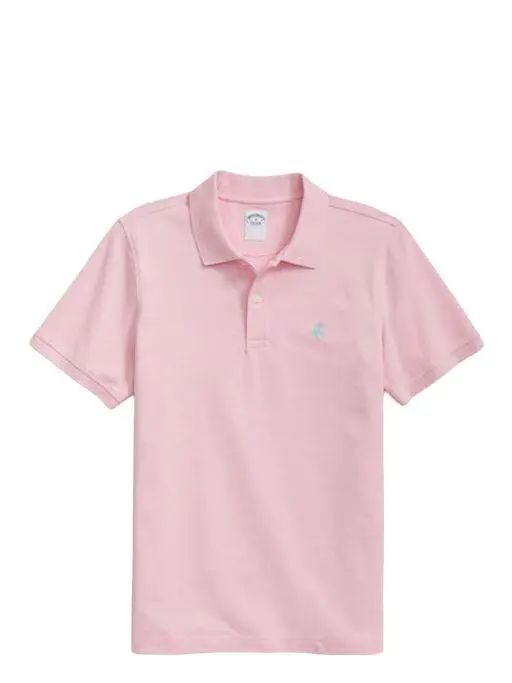 Brooks Brothers Stretch Supima® Cotton Piqué Polo - Pink Heather