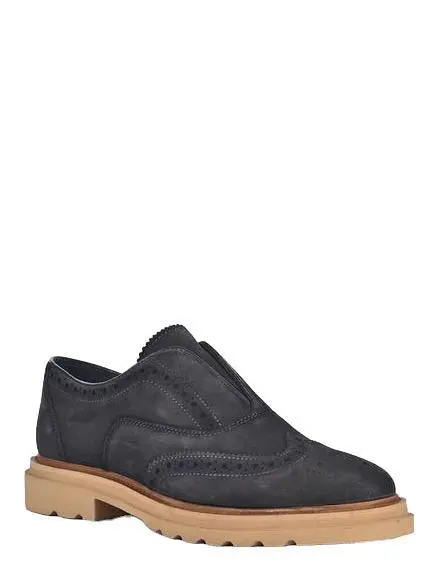 ROAN Blame Leather Slip-on Loafers - Black Mpd