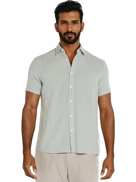 LEDGER & FORD Avila Stretch Shirt - Sage