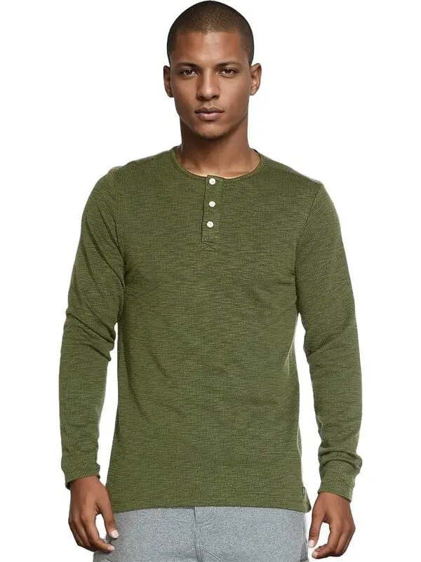 LEDGER & FORD Folsom Henley - Olive