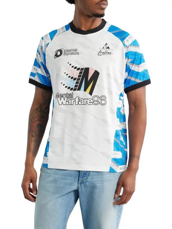 MARKET Terminally Online Graphic Soccer Jersey - Blue Multi