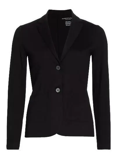 Majestic Filatures Soft Touch Two Button Blazer - Noir