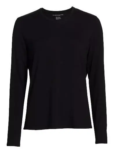 Majestic Filatures Soft Touch Long Sleeve Crewneck T-shirt - Noir