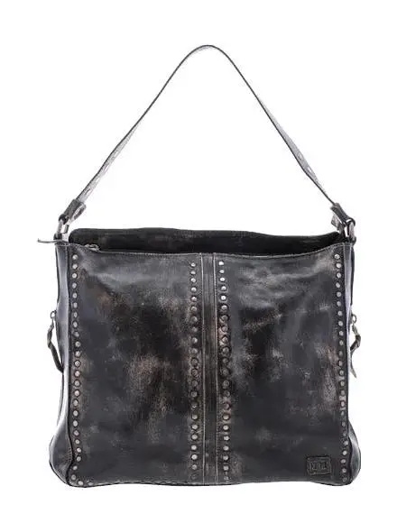 Bed Stu Packet Ltc Leather Shoulder Tote - Black Hw