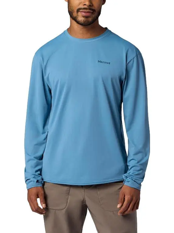 MARMOT Airexchange Solarshield Upf Long Sleeve Crewneck T-shirt - Summer Storm