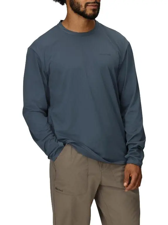 MARMOT Airexchange Solarshield Upf Long Sleeve Crewneck T-shirt - Thunderhead