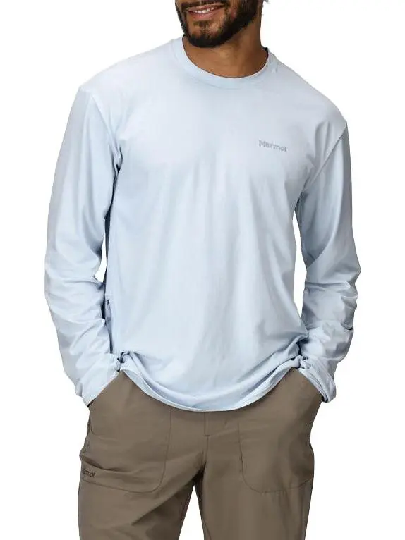 MARMOT Airexchange Solarshield Upf Long Sleeve Crewneck T-shirt - Vapor