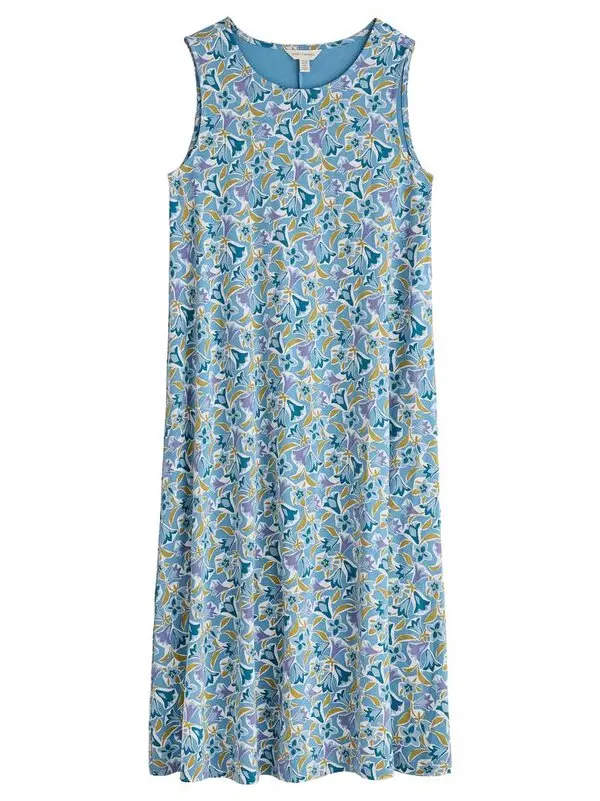 SEASALT CORNWALL Sleeveless Midi Dress - Paper Bellflower Sea Blue