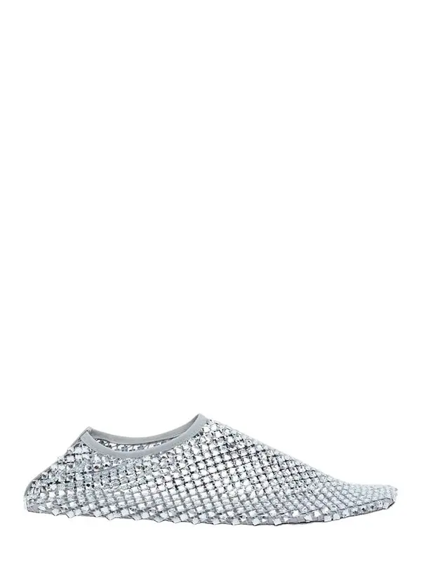 Christopher Esber Minette Bezeled Mesh Ballerina Flats - Bezeled Grey