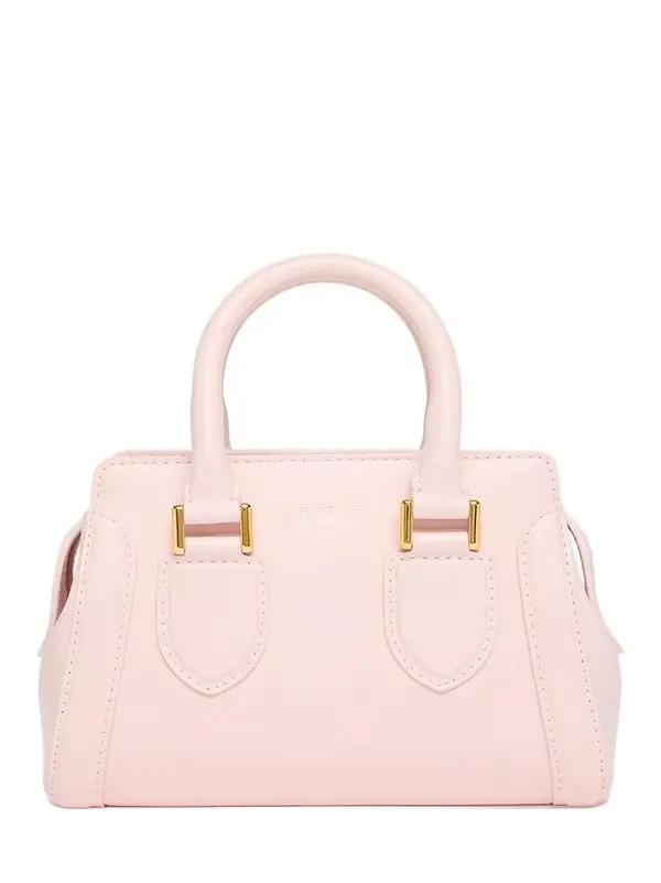 Alexander McQueen Birdee Mini Leather Shoulder Bag - Rose Pink