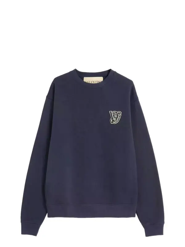 Valentino Garavani Cotton Sweatshirt - Blue