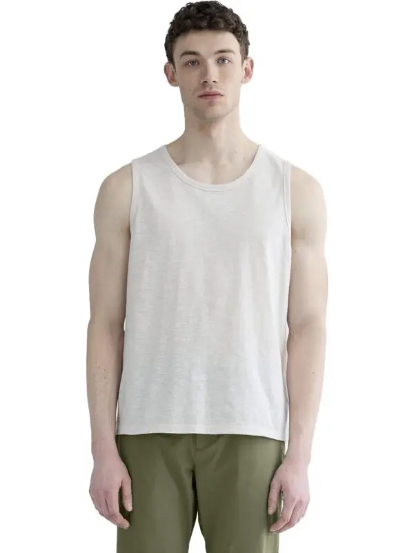 Everlane Rec Performance Tank Top - Heathered Oat