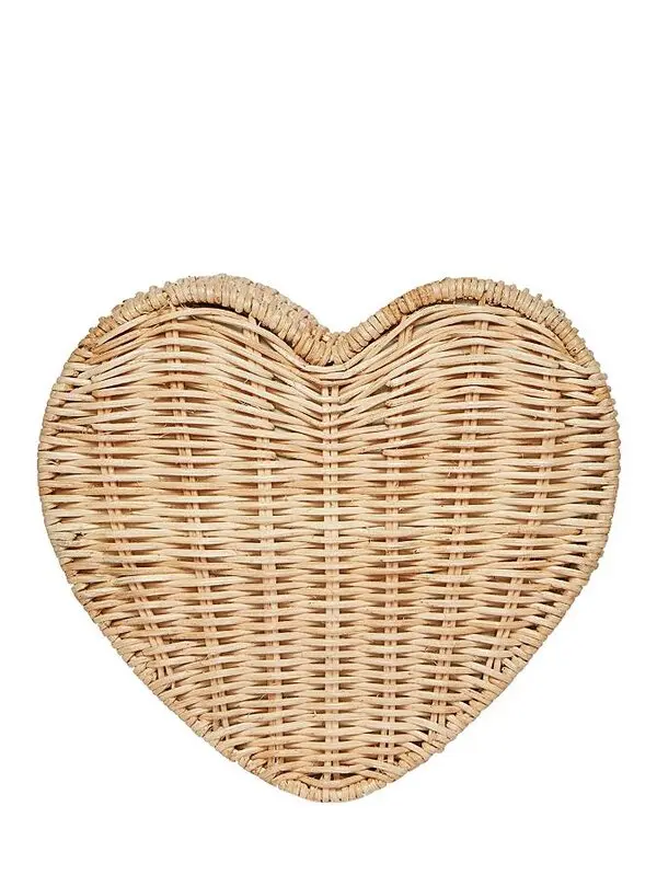 KAYU Sisal Straw Heart Crossbody - Natural
