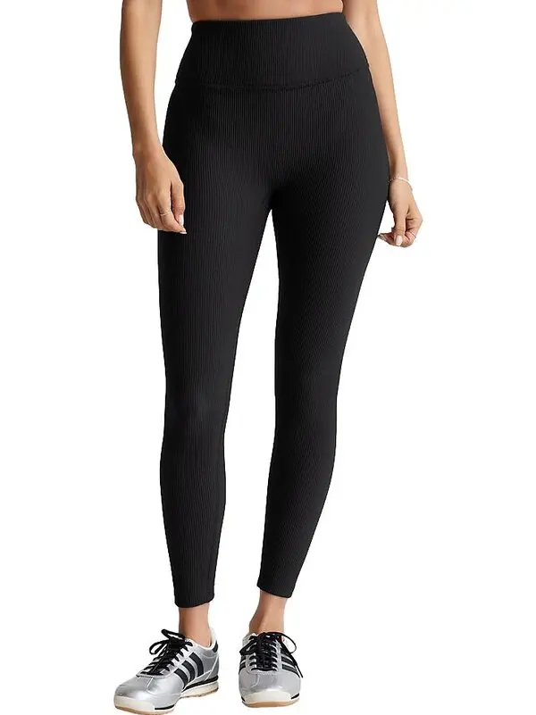 Beyond Yoga Impulse Ribbed Leggings - Black Onyx