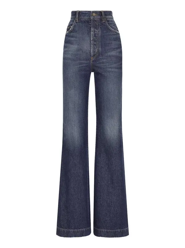 Dolce & Gabbana Flared Denim Jeans - Blue