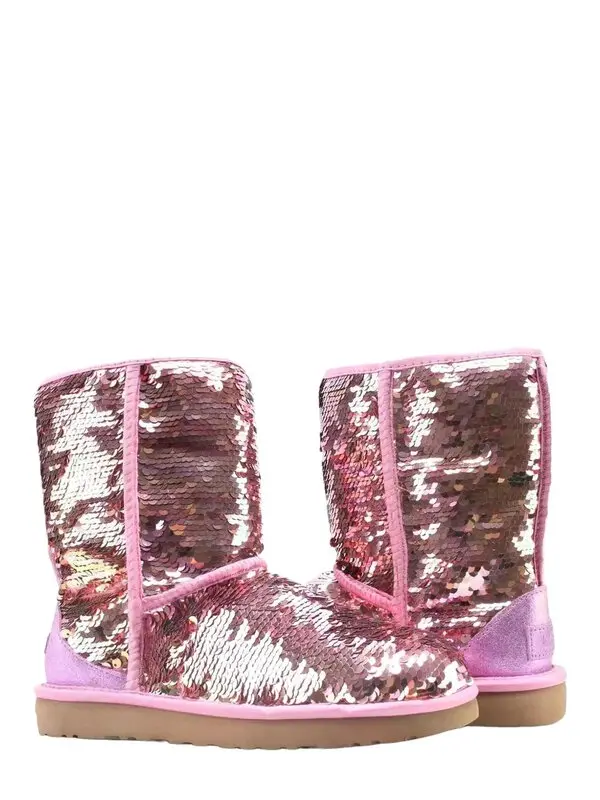 UGG Classic Short Sequin Boots - Pink