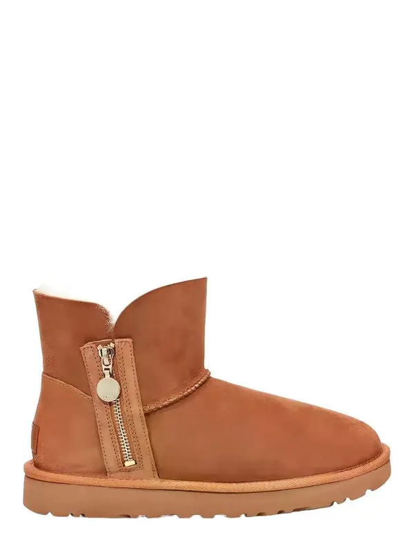 UGG Mini Bailey Zip Ankle Boots - Brown