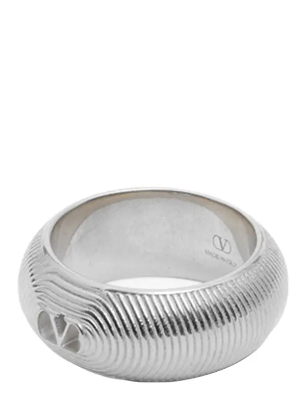 Valentino Garavani Ovalette Vlogo Ring - White