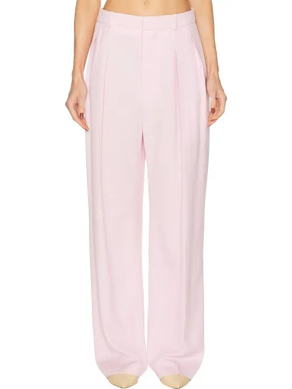 Wardrobe.NYC Low Rise Trouser - Blush