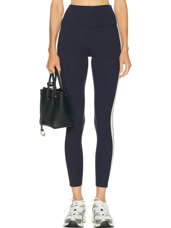 Splits59 Clare High-waist 7/8 Leggings - Indigo & Creme