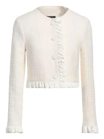 Pinko Tweed Jersey Jacket - White