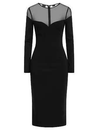 Pinko Midi Bodycon Dress - Black