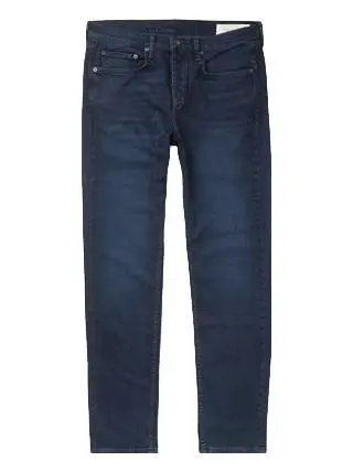 Rag & Bone Dark Wash Five-pocket Jeans - Blue