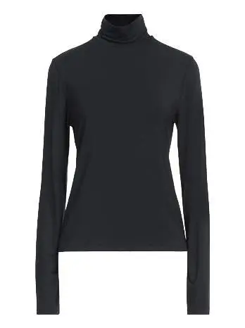 Rag & Bone Jersey Turtleneck Top - Black