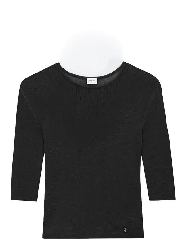 Saint Laurent Short Sleeve Tee - Noir
