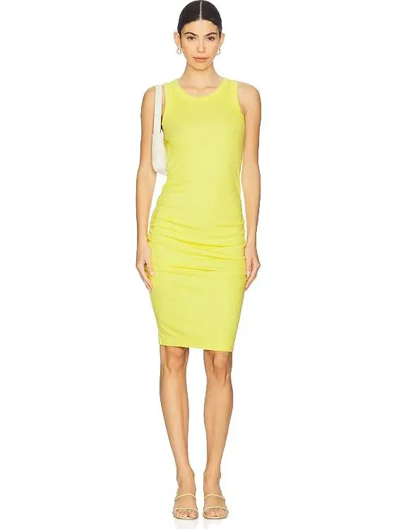 Michael Stars Demi Crew Neck Above Knee Dress - Zest