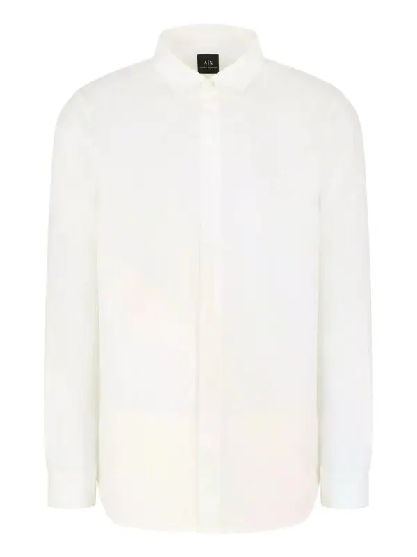 Armani Exchange Organic-linen Shirt - White