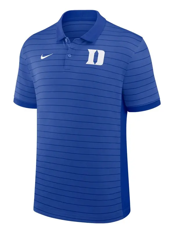 Nike Duke Sideline Victory Stripe Dri-fit College Polo - Blue