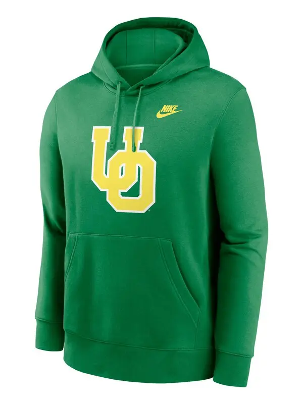 Nike Oregon Legacy Club Primary Logo College Pullover Hoodie - Green
