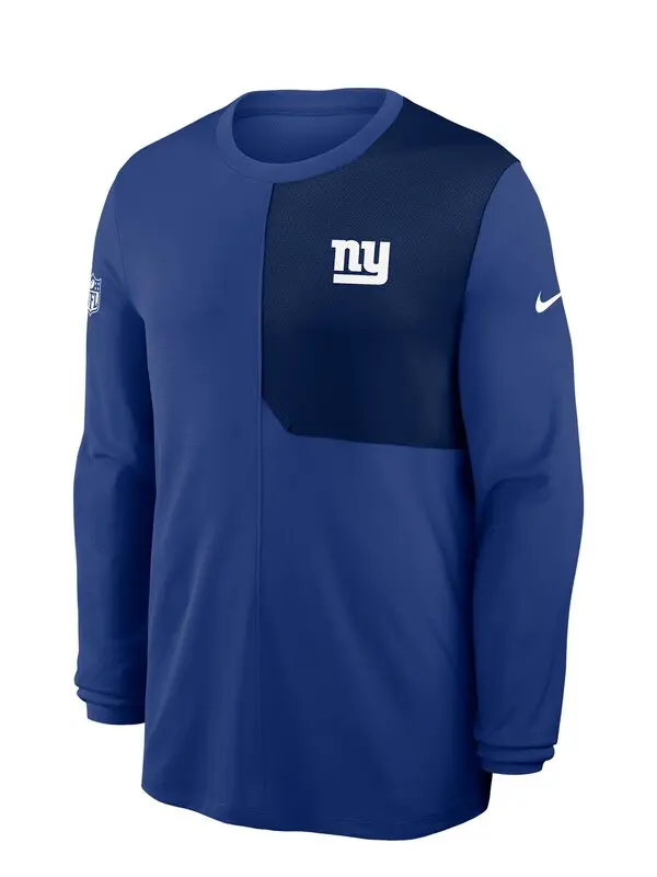 Nike New York Giants Sideline Coach Dri-fit Nfl Long-sleeve Top - Blue