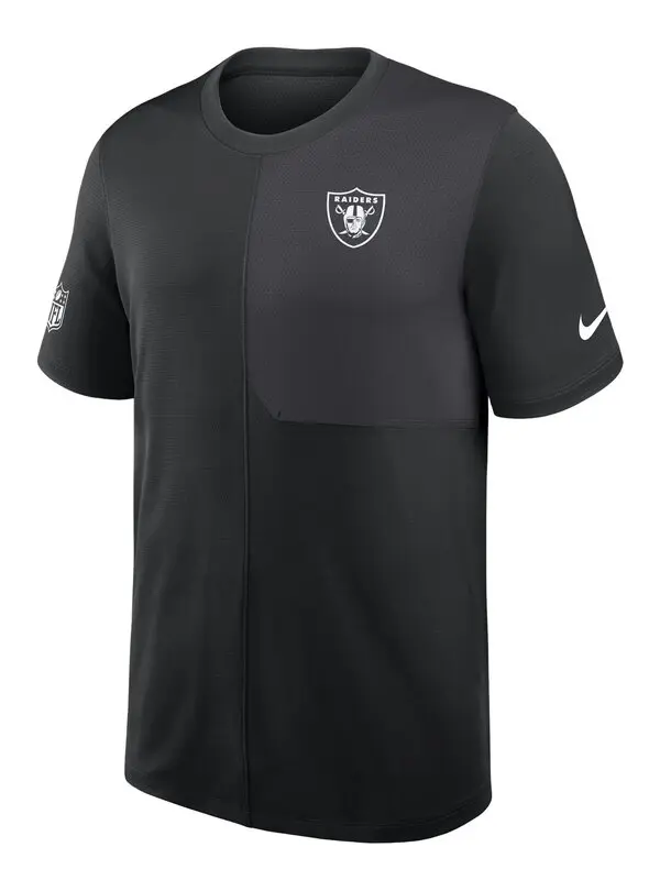 Nike Las Vegas Raiders Sideline Coach Dri-fit Nfl Top - Black