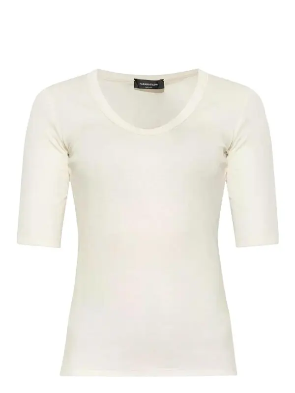 Fabiana Filippi Cotton Top - Neutrals
