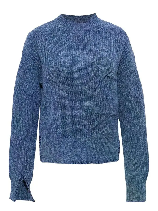 Marni Wool Crewneck Sweater - Blue