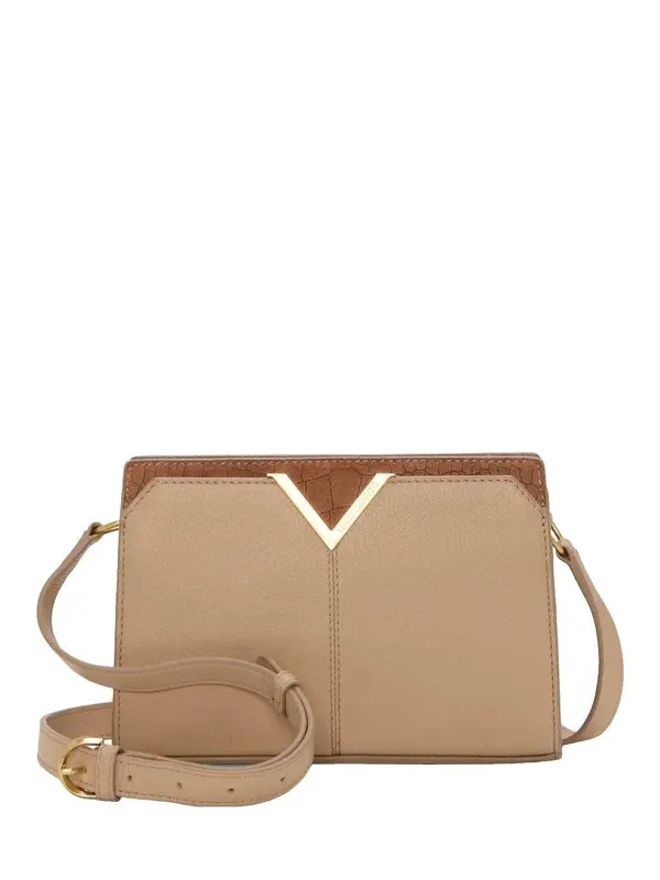 Vince Camuto Tasha Leather Crossbody Bag - Medium Brown