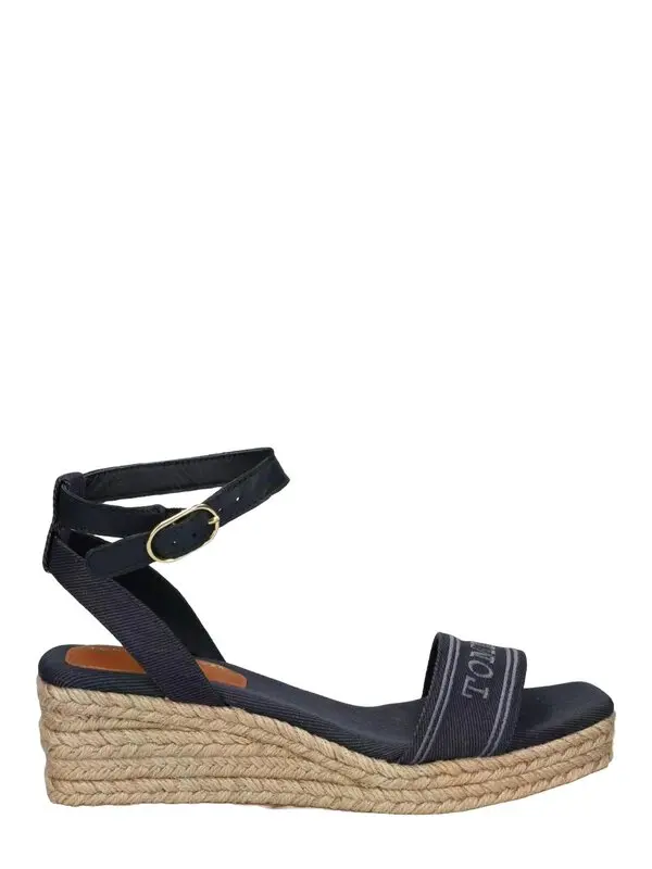 Tommy Hilfiger Wedge-heeled Espadrilles - Blue