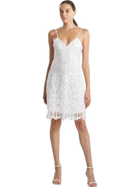 Natori Suzani Lace Slip Dress - White