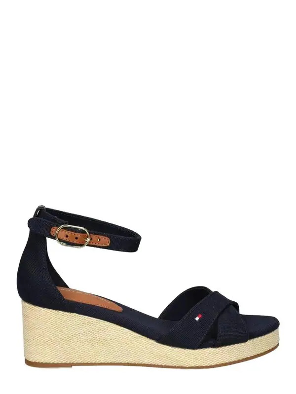 Tommy Hilfiger 60mm Crossover-strap Wedge Espadrilles - Blue