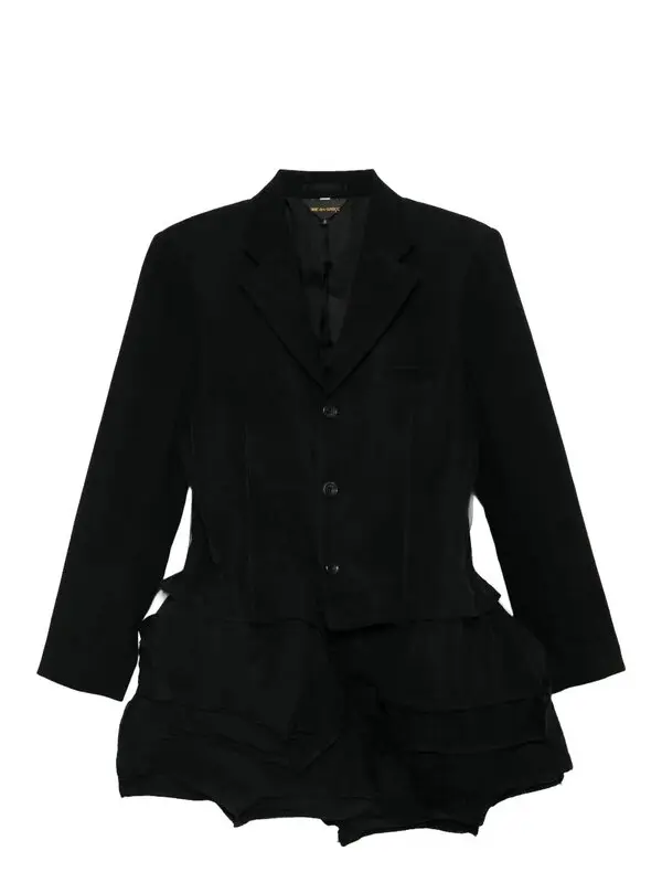 Comme Des Garçons Asymmetric Hem Blazer - Black